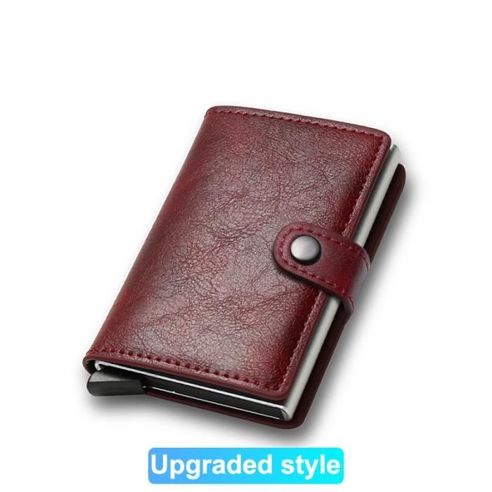 RUMOCOVO® Porte cartes de crédit Rfid pour hommes, petit étui en cuir ...
