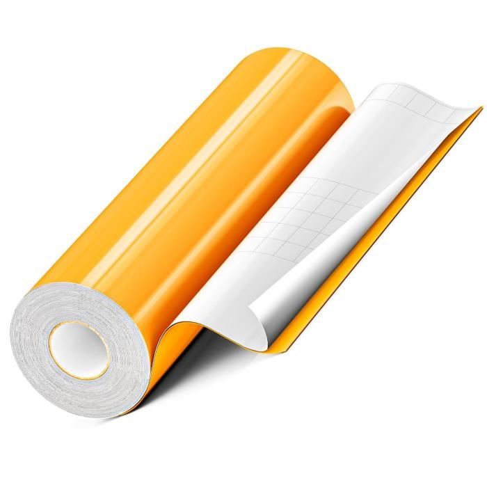 Vinyle Adhesif Jaune Brillant Rouleau Pour Cricut, 30.5Cm X 1524Cm ...