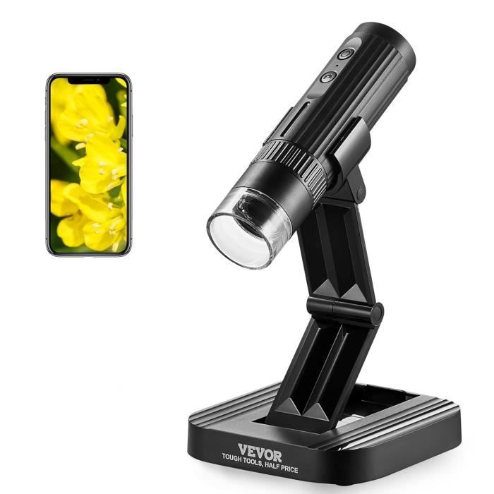 VEVOR Microscope Numérique USB WiFi Portable Endoscope de Grossissement ...