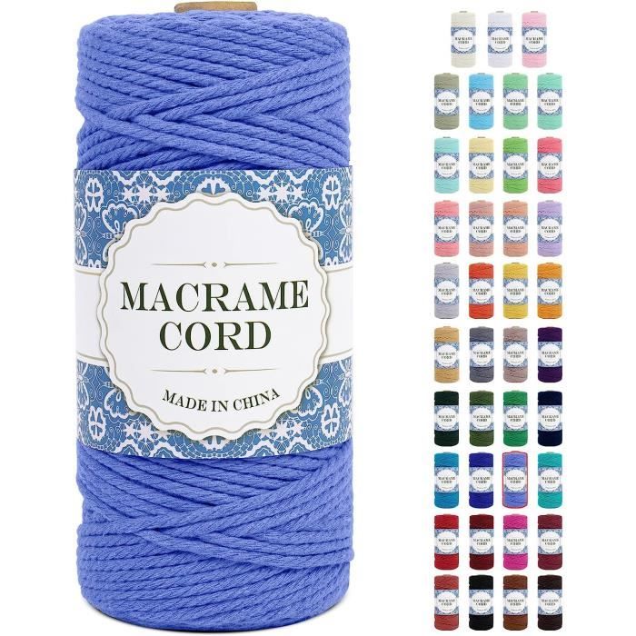 3MM x 100M Corde Macramé 3Mm X 100M Ficelle Macramé Naturel Cordon ...