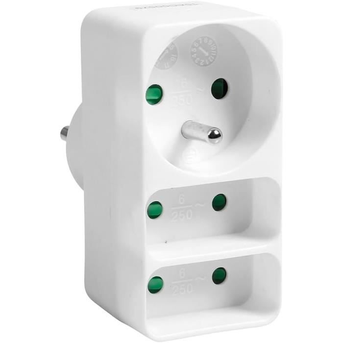 Multiprise, multiprise - Fiches Triplite - 3 prises - 1 X 16A + 2[b1633 ...