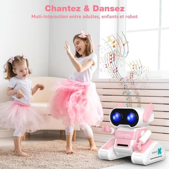 Robot Enfant - Robot Intelligent - Rechargeable - Yeux LED ...