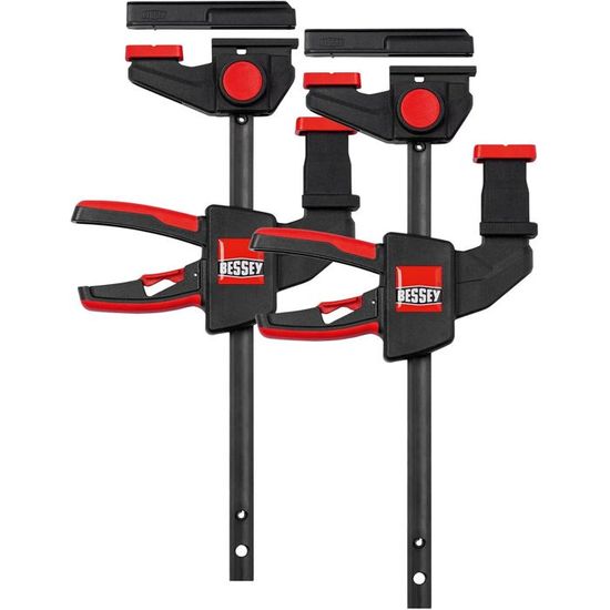 BESSEY One-handed clamp and table clamp EZR15SET, guide rail attachment ...