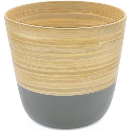 Jardinière en bambou Dehaus - Gris - Imperméable et de haute qualité ...