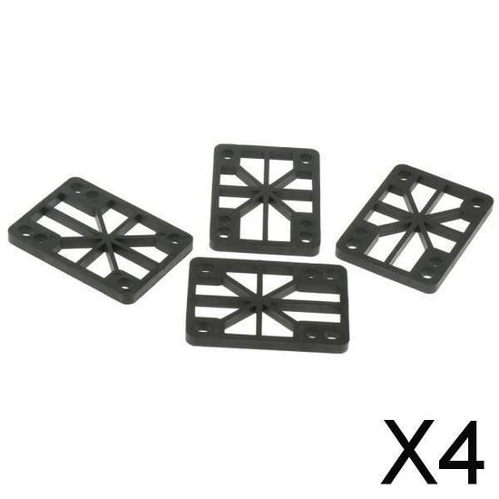 4x4 Pièces Skateboard Longboard Shock Pads Risers 0.6cm Ou 0.8cm Noir ...
