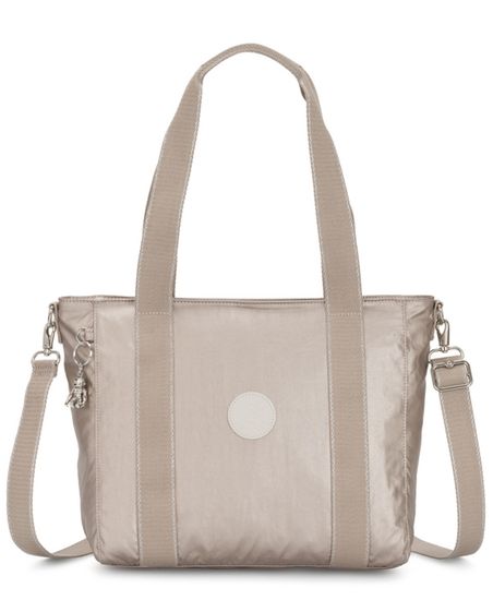 Sac à épaule - kipling - Basic Plus Asseni Tote S - Beige - 100% polyamide - Zippée beige ...