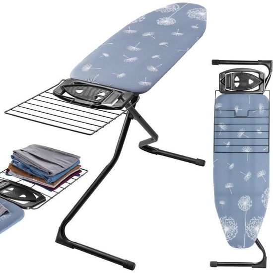 KADAX Planche à Repasser 120 x 42 cm, Table à Repasser Pliable avec ...