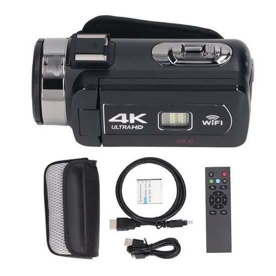 Caméra numérique zoom 3.0 pouces 4K 48MP IPS écran tactile Caméras HD ...