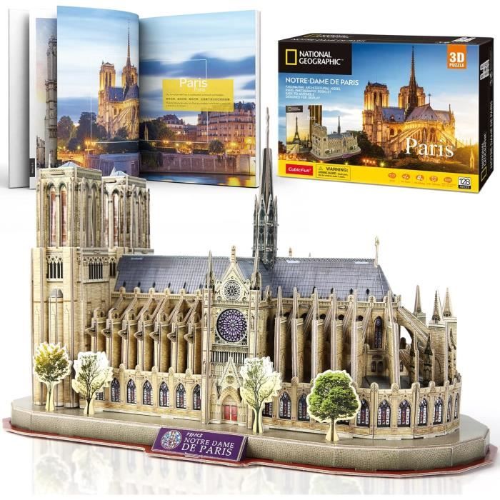 CubicFun Puzzle 3D de Notre-Dame de Paris Kits de Modèle Architectural ...