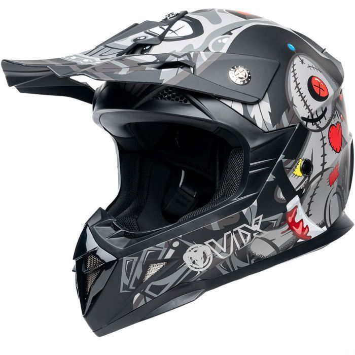 MOTOBLOUZ DIRTY VOODOO Casque de motocross | Homologué ECE 22.06 ...