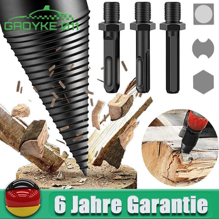 Foret conique fendeur de bois vis conique foret à bois foret étagé ...