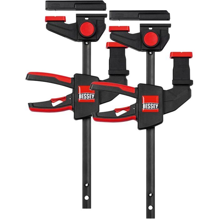 BESSEY One-handed clamp and table clamp EZR15SET, guide rail attachment ...