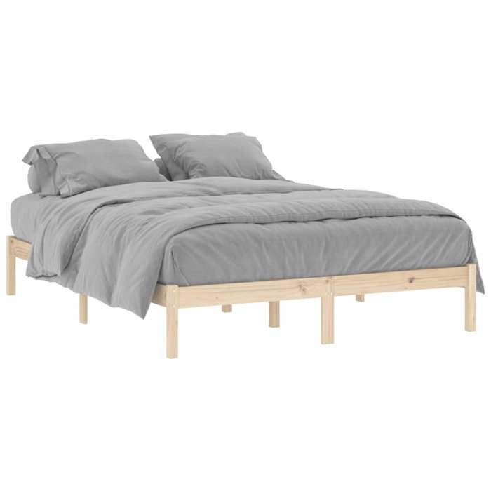 Lit Double Contemporain | Cadre de lit |sans matelas| 152x203 cm |bois ...