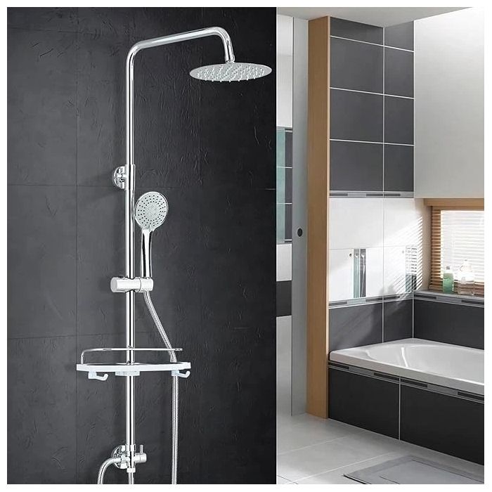 Colonne de Douche Douchette Douche Salle de Bain Réglable Hauteur ...