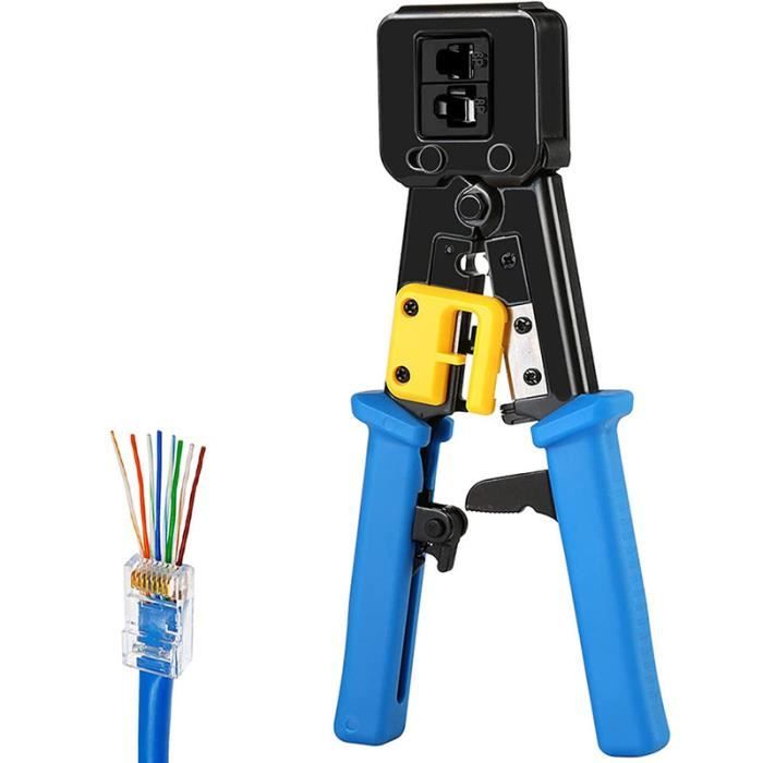 Pince à sertir manuelle RJ45, outils de réseau, pince à dénuder les ...