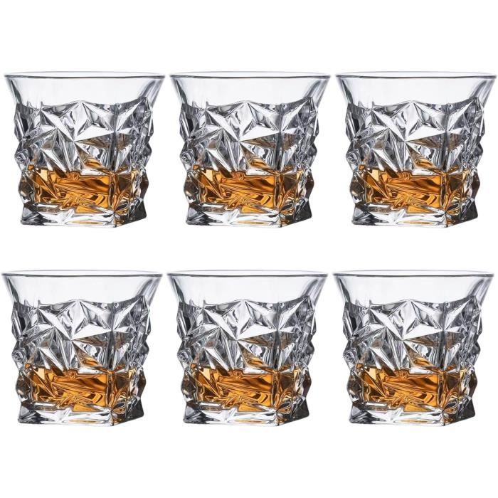 Lot De 6 Verres À Whisky 300 Ml - Verres À Scotch De Qualité Supérieure ...