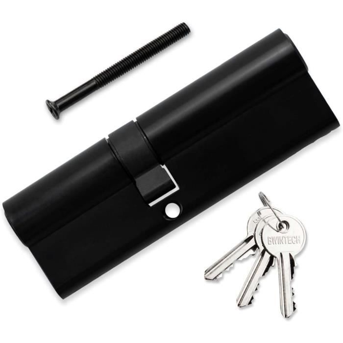 1 Pcs 100Mm (40-60) Black Euro Cylinder Lock, Serrure De Barillet De ...