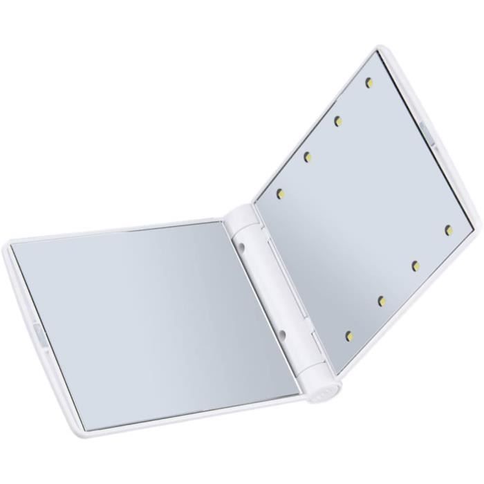 Mirroir Lustre Led Miroir Led Compact Miroir Cosmétique Pliant Mini ...
