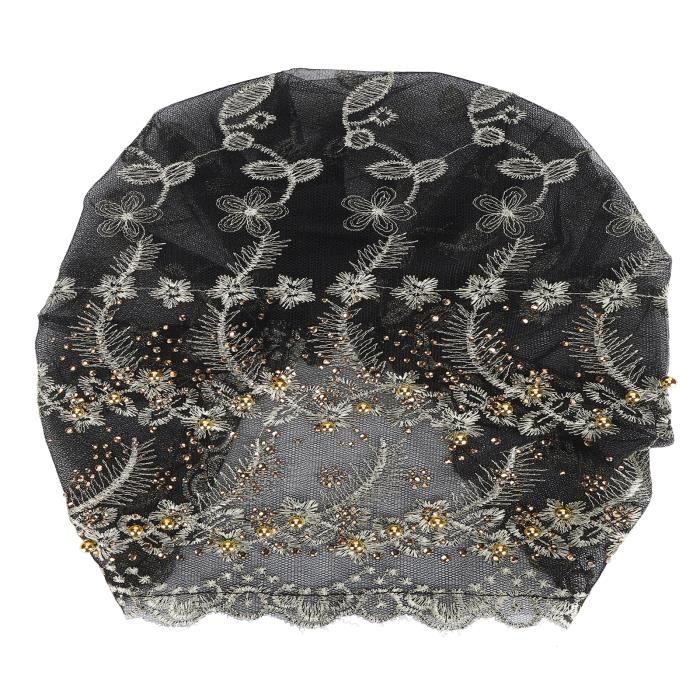 ETO- Turban Femme Elégant Vintage Brodé Plumes - Cdiscount Prêt-à-Porter