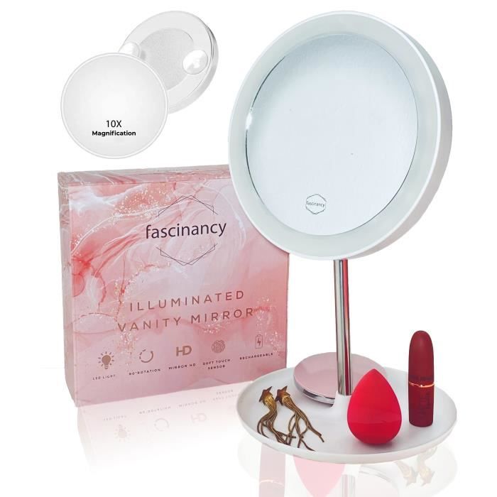 Miroir maquillage lumineux avec trois modes de lumière LED original ...