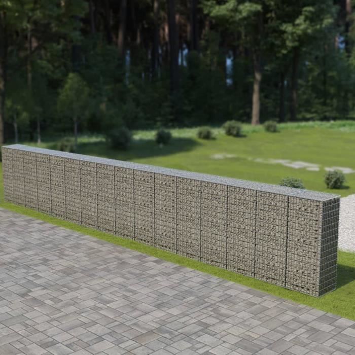 Mur à gabion rectangulaire en acier galvanisé FYDUN - 900 x 50 x 150 cm ...