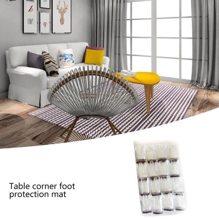 Protège-pied d'angle de table TPR petite taille 16 pack - Cdiscount Maison