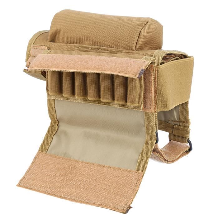 Mxzzand Buttstock Cheek Nylon Rifle Stock Munitions Pouch Holder ...