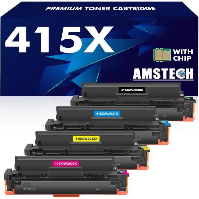Ridgetube 4-Pack 415X Avec Puce Compatible Pour Hp 415X 415A Toner ... Ridgetube 4-Pack 415X Avec Puce Compatible Pour Hp 415X 415A Toner ...
