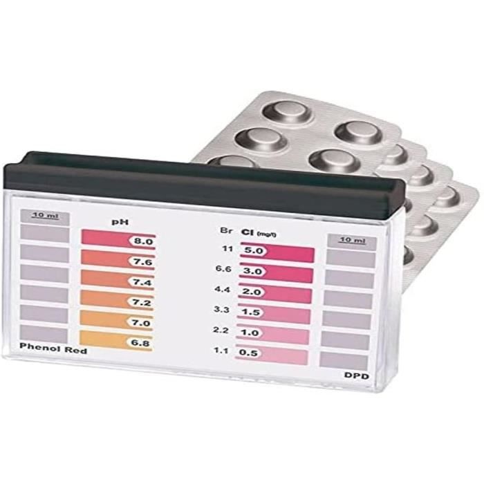 PQS Test Kit DPD Cl-Br 2 probetas124 - Cdiscount Jardin