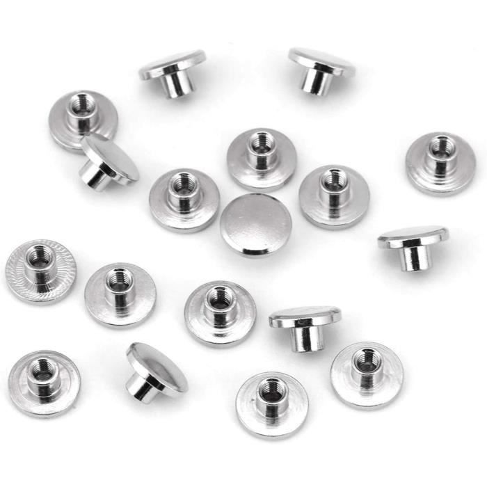 20 pièces réparation vis post attache ronde tête plate Chicago vis ...