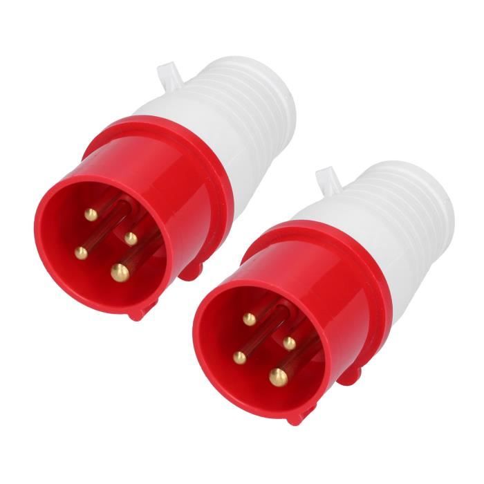 Tbest connecteur industriel 2 pièces 4 broches prise industrielle ...