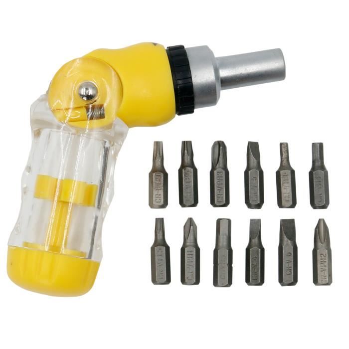 TRIXES Tournevis Pliable à Cliquet avec le Jeu de Forets Situés dans la ...