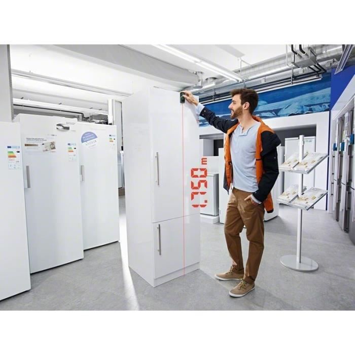 Télémètre Laser BOSCH PLR 25 - Mesure jusqu'à 25m - Calcul de surfaces ...