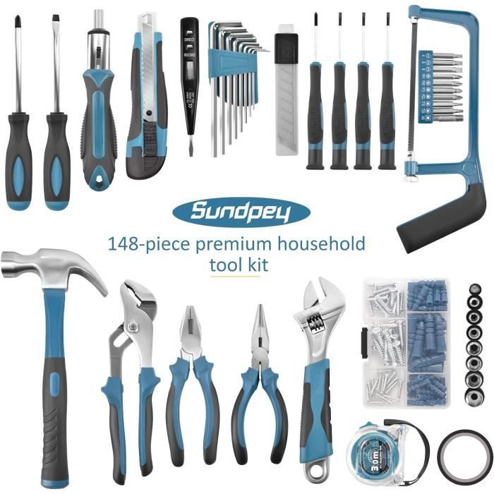 Malette À Outils 148 Pièces Boîte Outils Complète - Kits D‘Outils ...