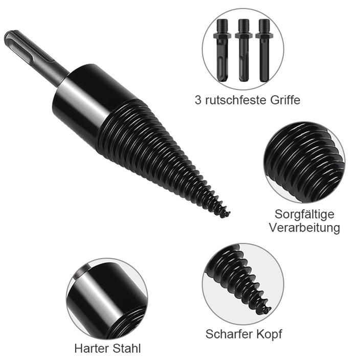 Foret conique fendeur de bois vis conique foret à bois foret étagé ...