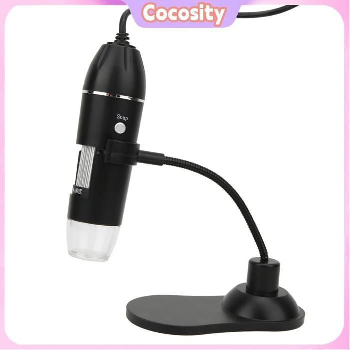 Cocosity Microscope Lunette Numérique USB avec Support – Grossissement ...