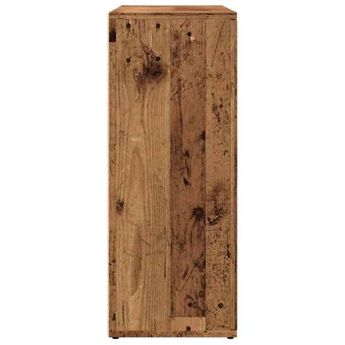 VidaXL Buffet vieux bois 91x29,5x75 cm bois d'ingénierie, armoire ...