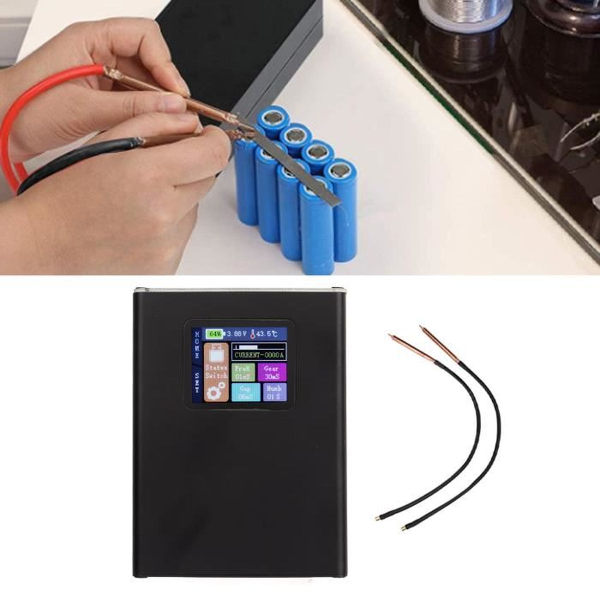 ESTINK Soudeuse par points portable Soudeuse par points avec écran ...