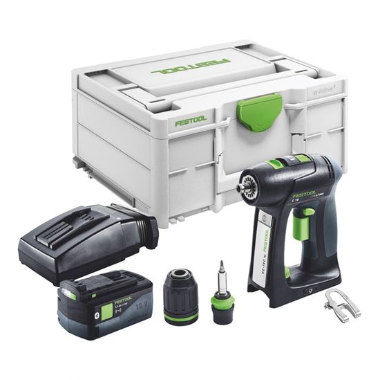 Festool C 18-Basic Perceuse-visseuse sans fil 18 V 45 Nm Brushless + 1x ...