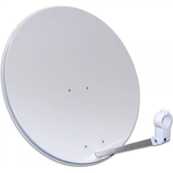 Parabole Satellite Acier 80 cm blanche - Compatible Astra Canal+ ...