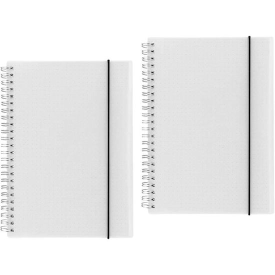 Cahier Pointillé Spirales A5, 80 Feuilles Carnet À Pois, Bloc Note Spirale Pointillé, Couverture ...