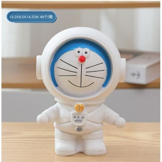 Piece - Monnaie Cartoon Outer Space Doraemon Resin Piggy Bank Coin Bank ...