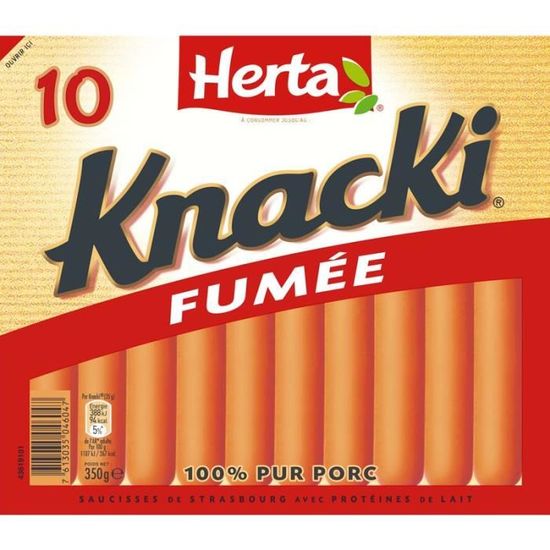 Knacki fumées 10 x 350 g HERTA - Cdiscount Au quotidien