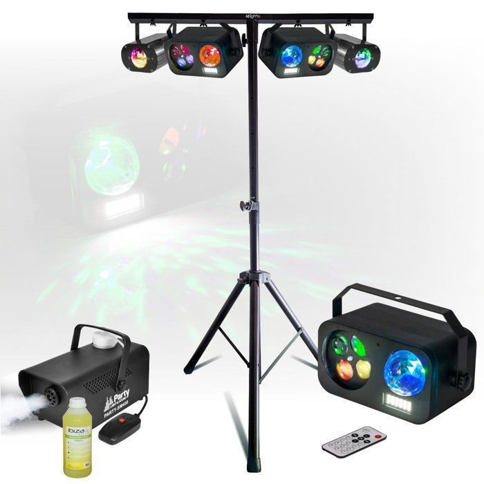 Pack lumière pied Mooving Light & Sound ML-SUPPORT-DJLIGHT - 4 jeux de ...