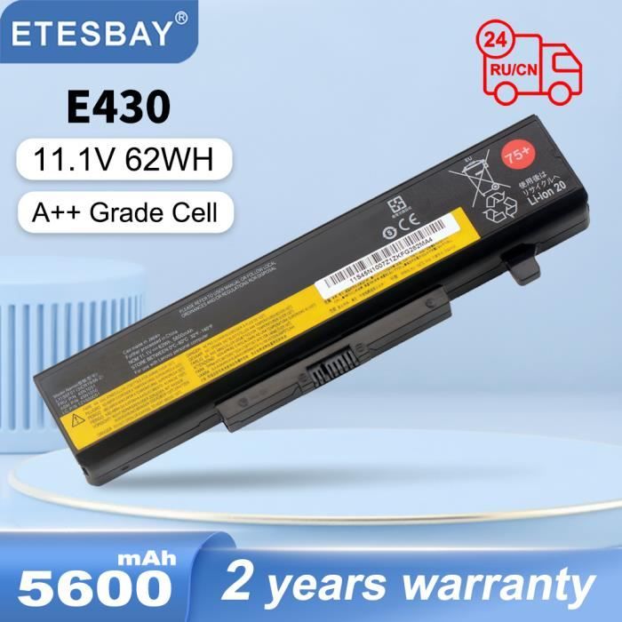 Batterie pour ordinateur portable Lenovo ThinkPad Edge, Eturquoise, Efts, E431, E435, E530, E531 ...