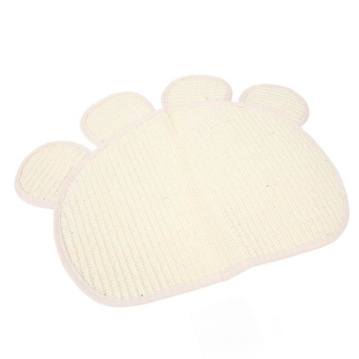 Atyao Tapis à gratter pour chat en sisal Sisal Chat Scratch Pad Naturel ...