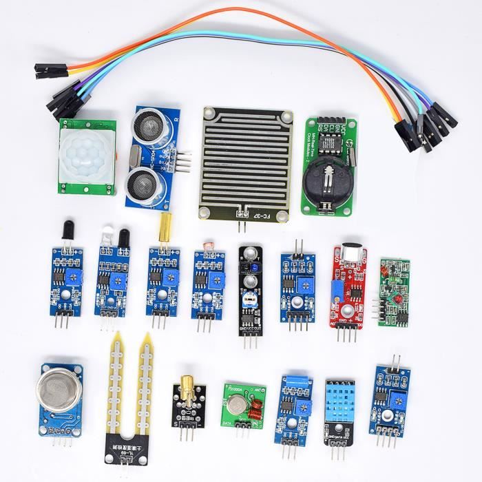 16Pcs kit de module de capteur pour Arduino - Cdiscount Bricolage