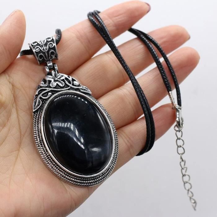 Colliers En Pierre Naturelle Charms Forme D'Oeuf Agates Rouges Collier ...