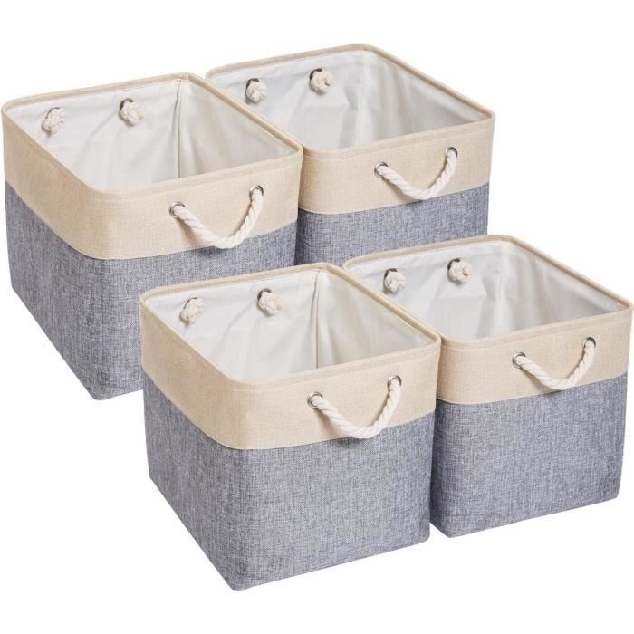 Boîtes De Rangement,(33X38X33Cm) Grandes Paniers De Rangement Pliable ...