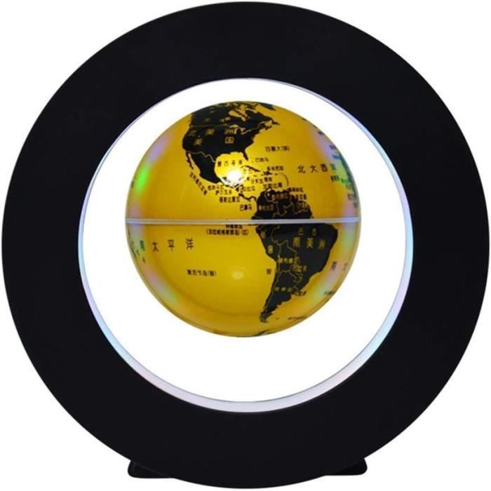 Explorez Le Monde Globe Flottant Carte Du Monde Avec Lumière Led Pour ...